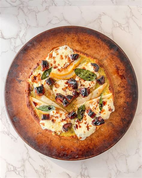 Burrata Flatbread With Dates And Pears Caroline Thomason Bunn