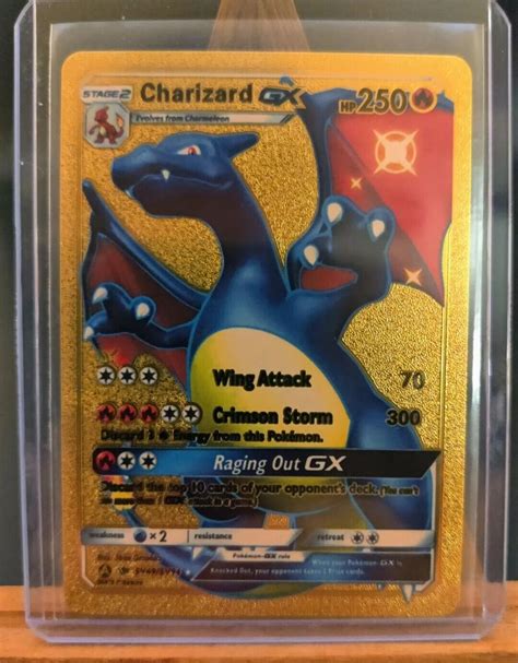 Pokemon 2019 Hidden Fates Shiny Vault Charizard Gx Sv49sv94 Gold Foil