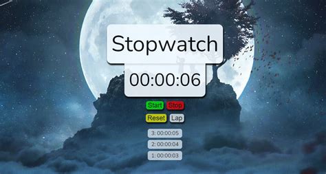 how to create stopwatch using javascript