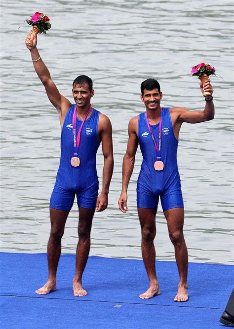 india s arjun lekh ram and babu lal yadav during the men s coxless pair event