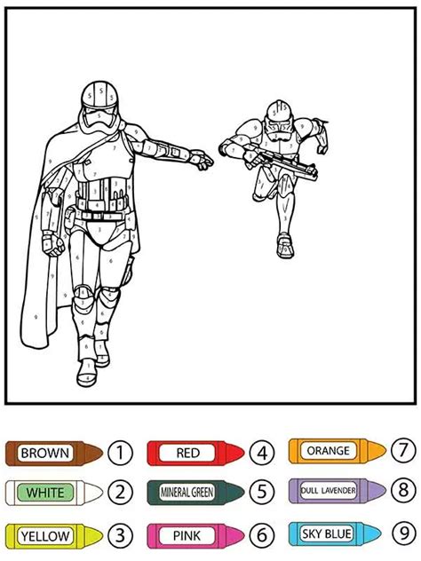 Star Wars Stormtrooper Color By Number