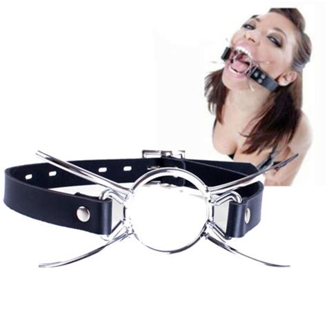 Bondage Harness Doppelringe Offene Spinne Mundknebel Oral Plug BDSM