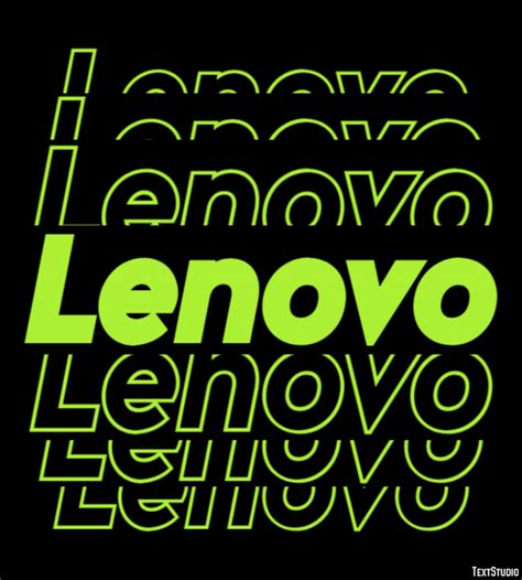 Lenovo Text Effect And Logo Design Brand