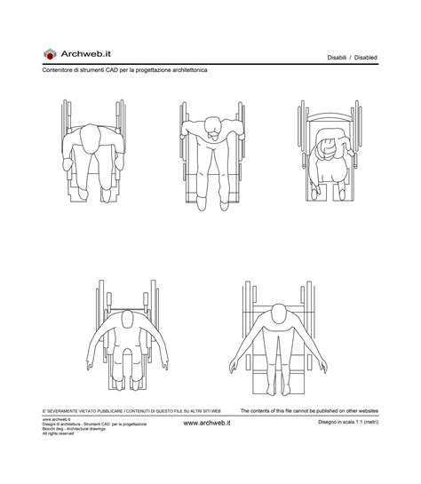 Personas Con Discapacidad Figuras Archweb Dwg