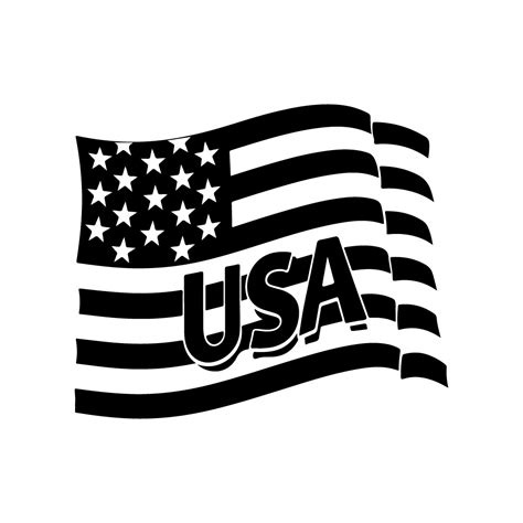 Free Usa American Flag Svg Background Black And White Svg Vector File