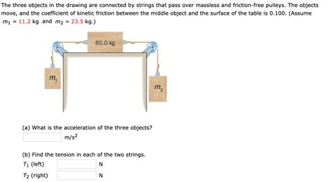 Solved The Three Objects In The Drawing Are Connected By Chegg