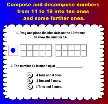 Compose And Decompose Numbers From To Into Ten Ones And Some Further Ones
