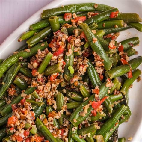 Italian Green Beans Recipe With Parmesan Cheese And Bread Crumbs