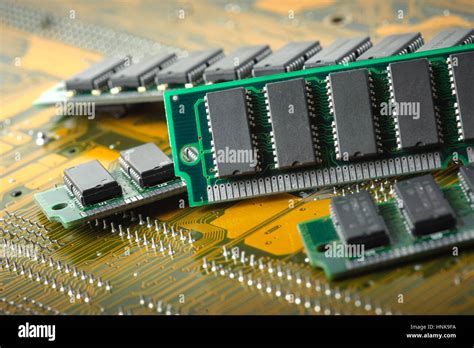 Closeup SIMM 72 Pin RAM Stock Photo Alamy