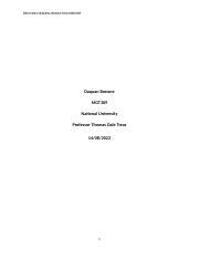 DECISION MAKING REFLECTION REPORT Docx DECISION MAKING REFLECTION REPORT Daquan Browne MGT