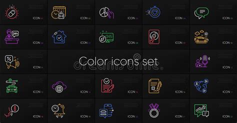 Set Of Time Management Hdd And Cloud Computing Line Icons For Design