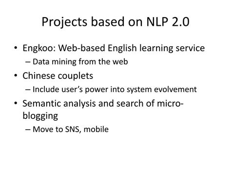 Ppt Nlp Research At Internet Age An Overview Of Nlp At Microsoft