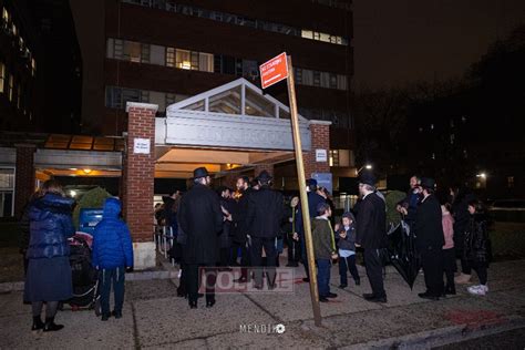Menorah Lighting Held Outside Shuttered Kingsbrook Shul