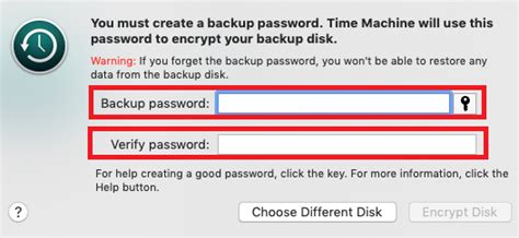 how to setup an encrypted time machine backup on macos