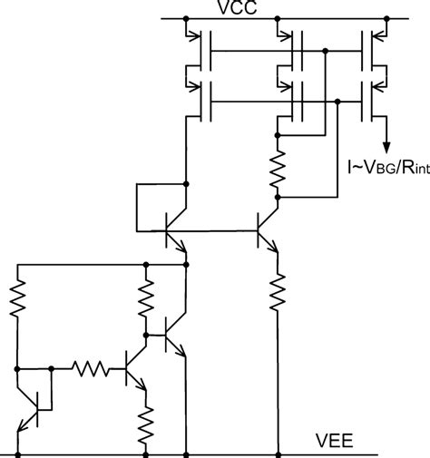 Schematic Diagram Of The Current Reference Block Producing The Bandgap Download Scientific