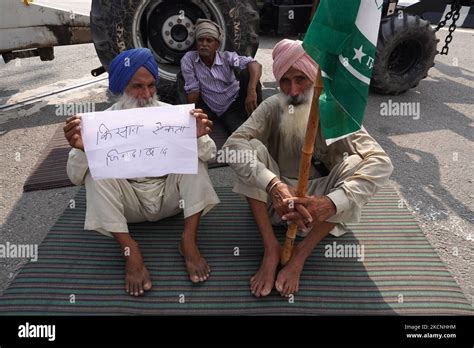 Farmers Block An Expressway As Part Of Protests Against Farm Reforms