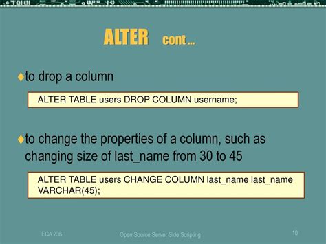 open source server side scripting permissions and users ppt download