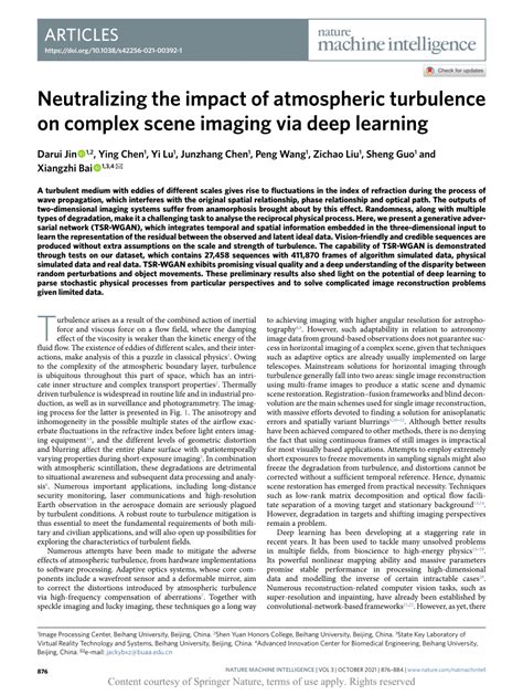 Neutralizing The Impact Of Atmospheric Turbulence On Complex Scene Imaging Via Deep Learning