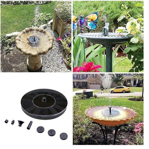 Fontaine À Énergie Solaire Pour Jardin Piscine Étang Décoration