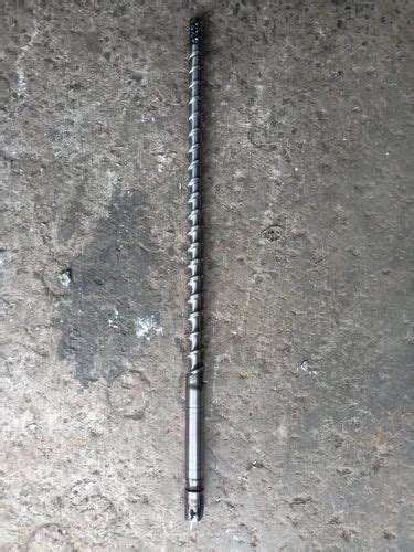 Single Alloy Steel Groove Feed Screw Barrel For Feeding Conveyor Size