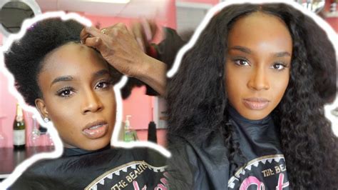 Salon Visit Natural Hair Sew In With Closure Natural Hair Series Ep
