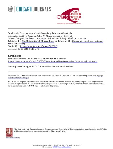 [pdf] worldwide patterns in academic secondary education curricula