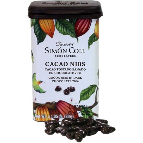 SIMON COLL Cacao Nibs Chocolate Coated Cocoa Bean Nibs