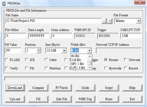 flash and memory emulators for embedded systems promjet software support
