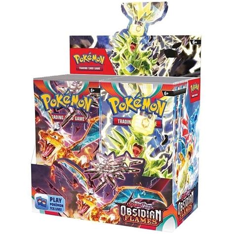 99995 Pokemon Kort Obsidian Flames Booster Box Display