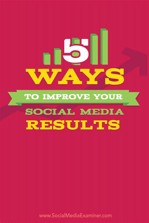 5 Ways To Improve Your Social Media Results Social Media Examiner