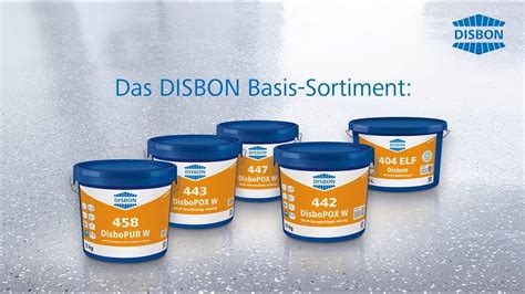 Das Ist Das DISBON Basis Sortiment Boden Beschichten So Einfach Wie