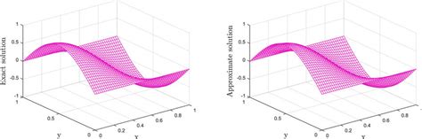 Example 3 Left Exact Solution And Right Numerical Solution Download Scientific Diagram