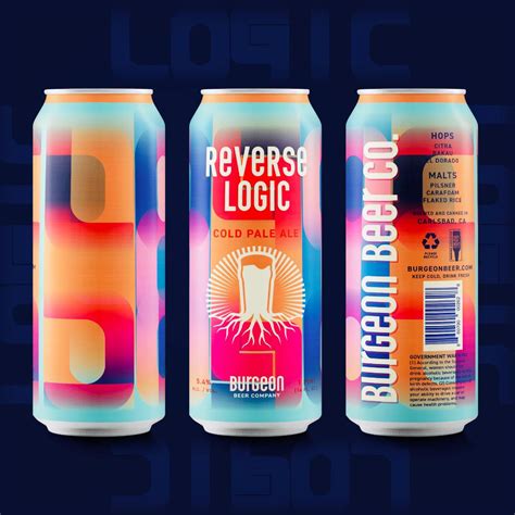 Burgeon Reverse Logic Cold Pale Ale 16oz Can Bine Vine