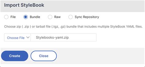Import Custom Stylebooks Stylebook Configuration