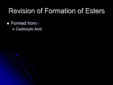 PPT Revision Of Formation Of Esters PowerPoint Presentation Free Download ID