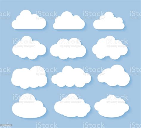 Icône De Nuages Illustration Vectorielle Symbole De Nuage Ou Logo