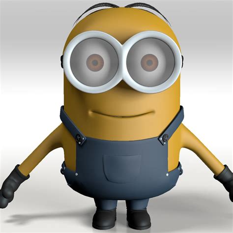 D Minion Character Rigged Model TurboSquid