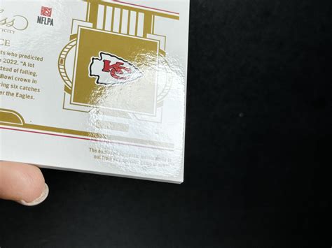 【喷子拍卖】2022 Panini Flawless Travis Kelce 手提系列 酋长 特拉维斯 凯尔斯 Patch 25编 首编 闪