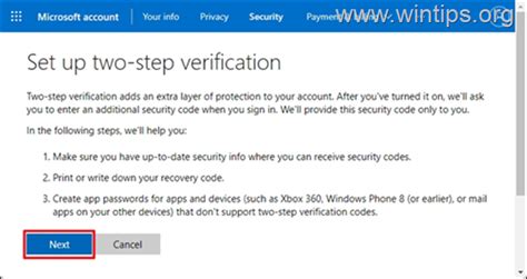 How To Setup With 2 Step Verification In Outlook For