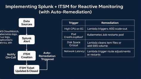 Implementing Splunk Itsm For Reactive Monitoring With Auto Remediation