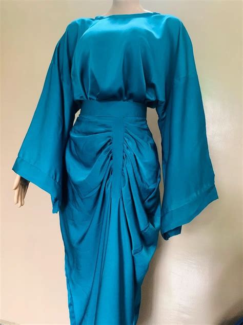 Two Piece Silk Dress Dinner Dress Classy Modest Formal Dresses