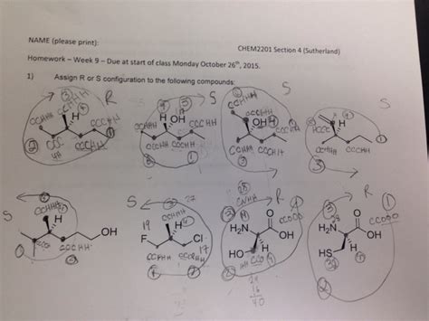 Solved Assign R Or S Configuration To The Following Chegg Com