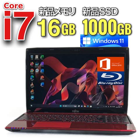 Windows11pro 驚速i7 Ssd1tb 1000gb メモリ16gbcore I7 320ghz Office2019 H