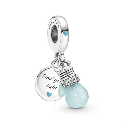 Pandora Glow In The Dark Lightbulb Double Dangle Charm REEDS Jewelers