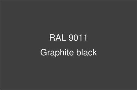 Ral 9011 Colour Graphite Black Ral White And Black Colours Ral