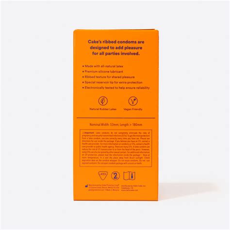 Ribbed Condoms Hello Cake Inc