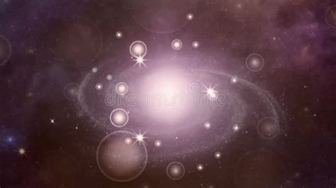 Galaxies Moving And Expanding In The Dark Universe Bright Light Stock Video Video Of Abstract
