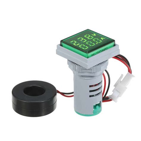 Mini Square Digital Volt Ammeter Voltammeter Ammeter Voltmeter Double