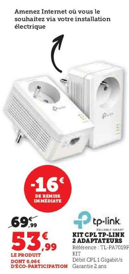 Promo Kit Cpl Tp Link 2 Adaptateurs Chez Hyper U Icatalogue Fr