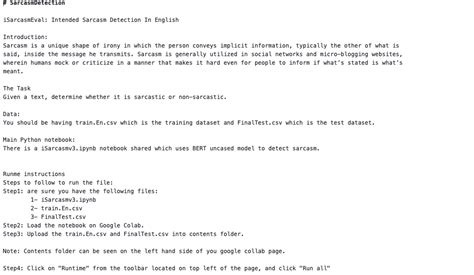 GitHub SarthakLab SarcasmDetection